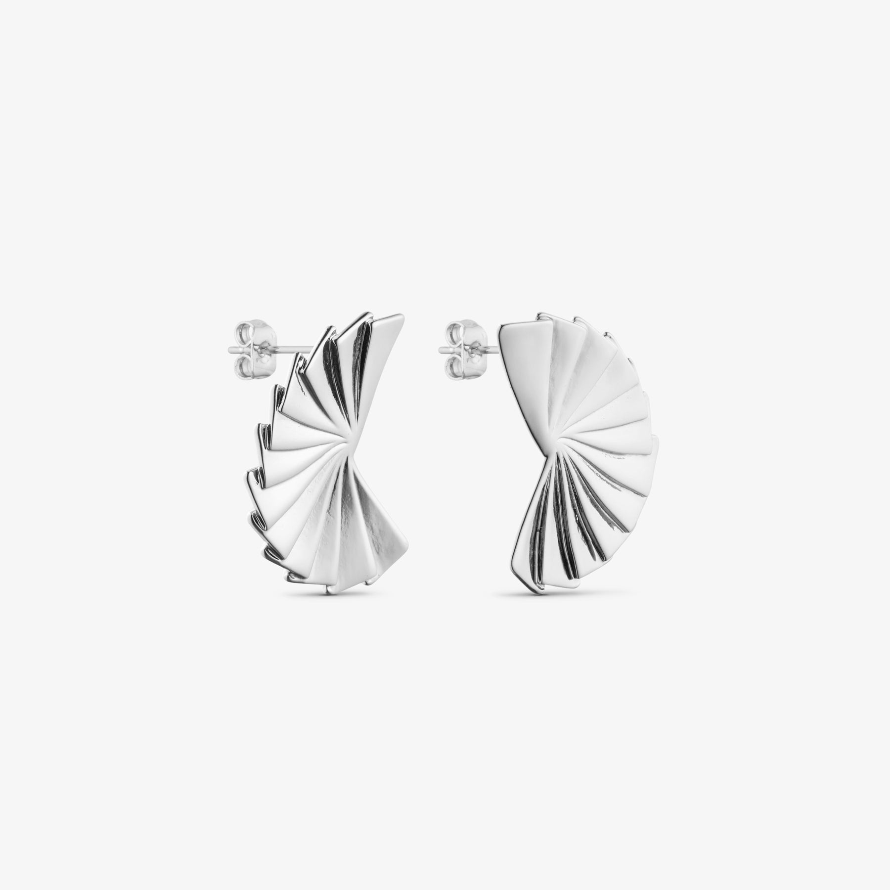 Vega Stud Earrings - 18 carat gold plated